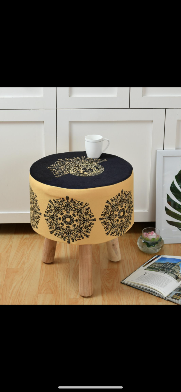 Printed Ottoman - MadeWithLuv