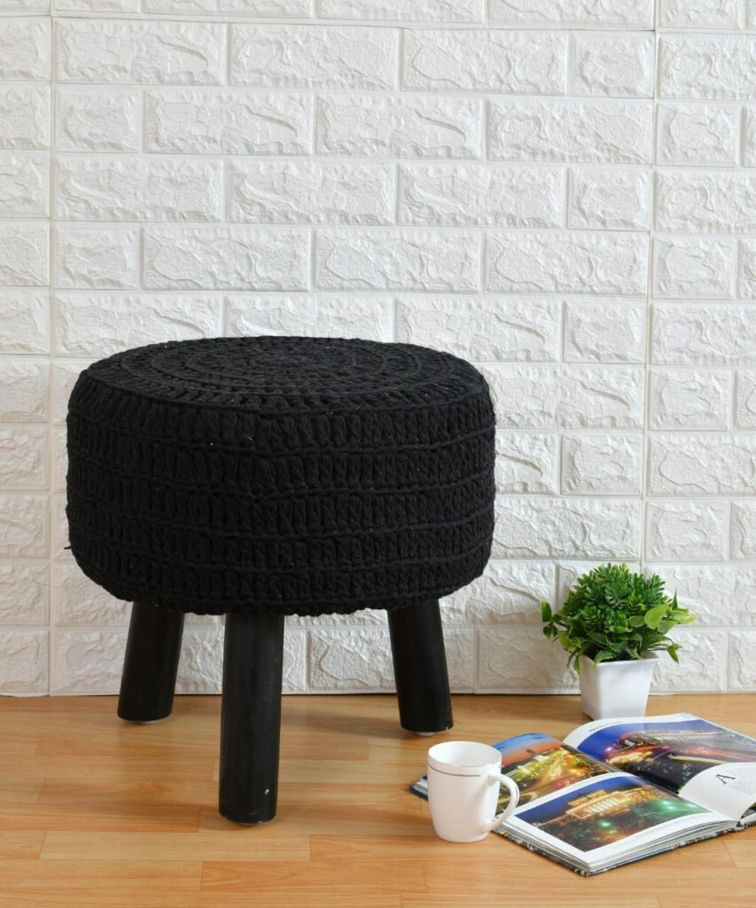 Macrame Ottoman - MadeWithLuv